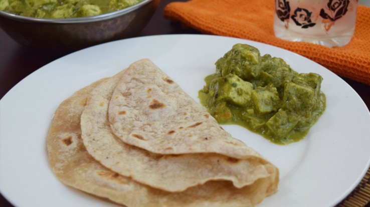 Palak Paneer Roti